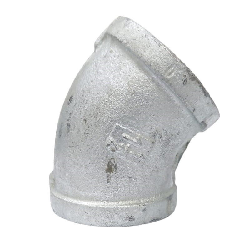 Codo de 45 Reforzado 1 1/2 Galvanizado: Resistente y Duradero – FerreFlex