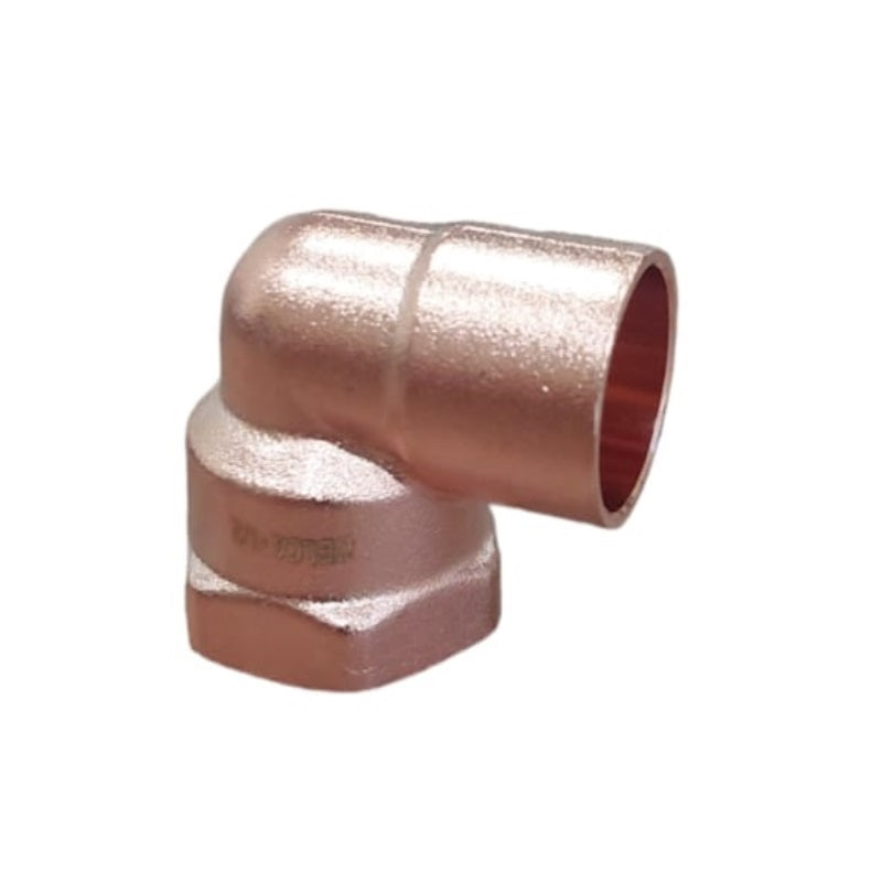 Codo de cobre de 1/2" con rosca interior: resistente y duradero – FerreFlex