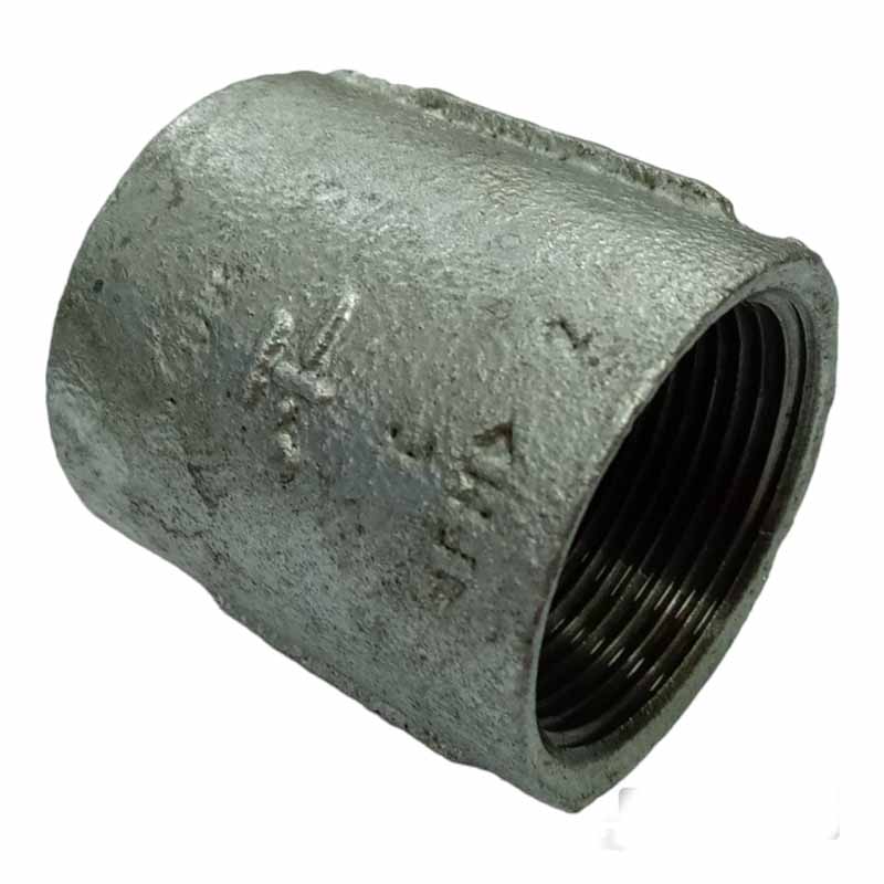 Cople liso 1 1/4" galvanizado: resistente y duradero – FerreFlex