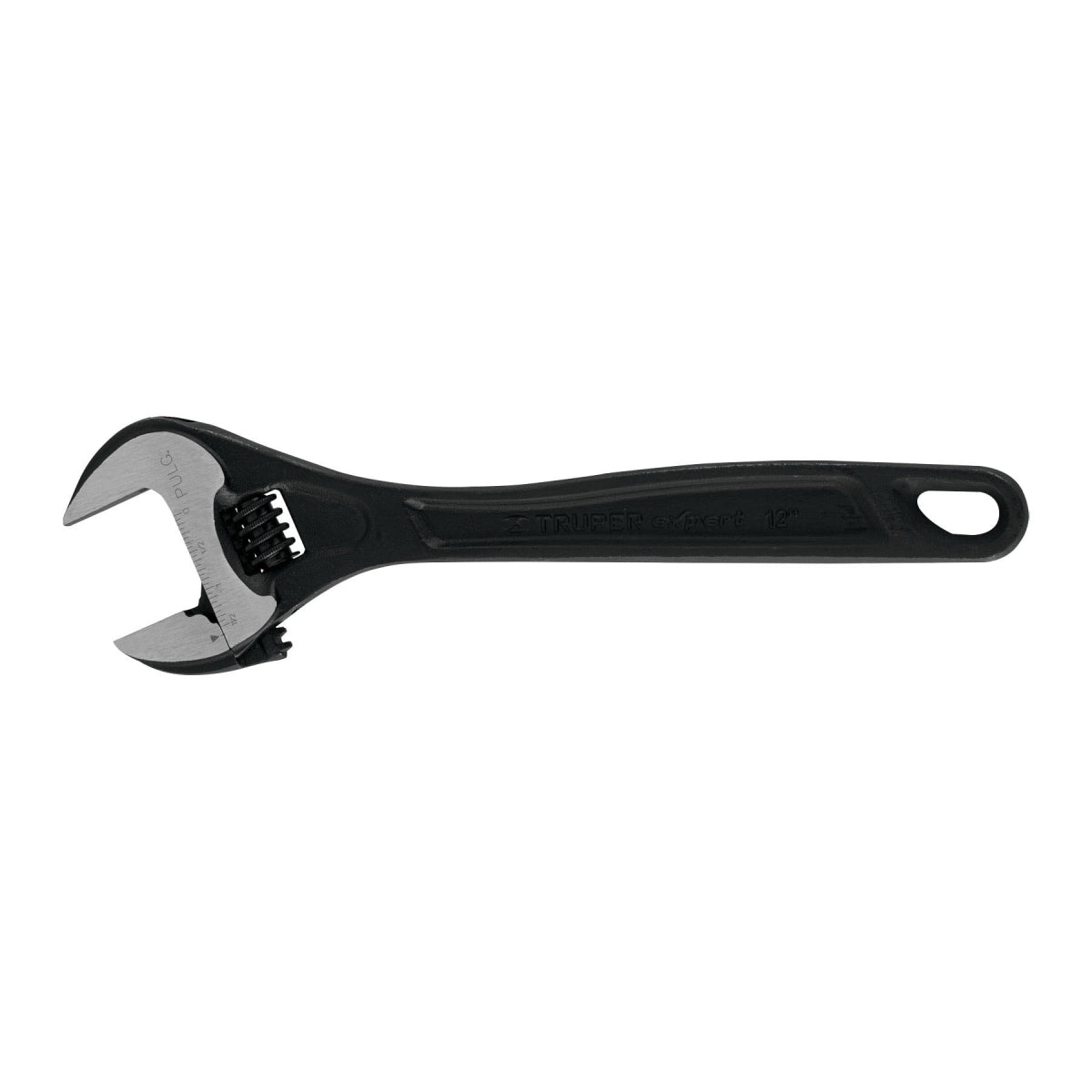Llave Perica Negra 12" Pet-12 Truper: Resistente y Duradera – FerreFlex