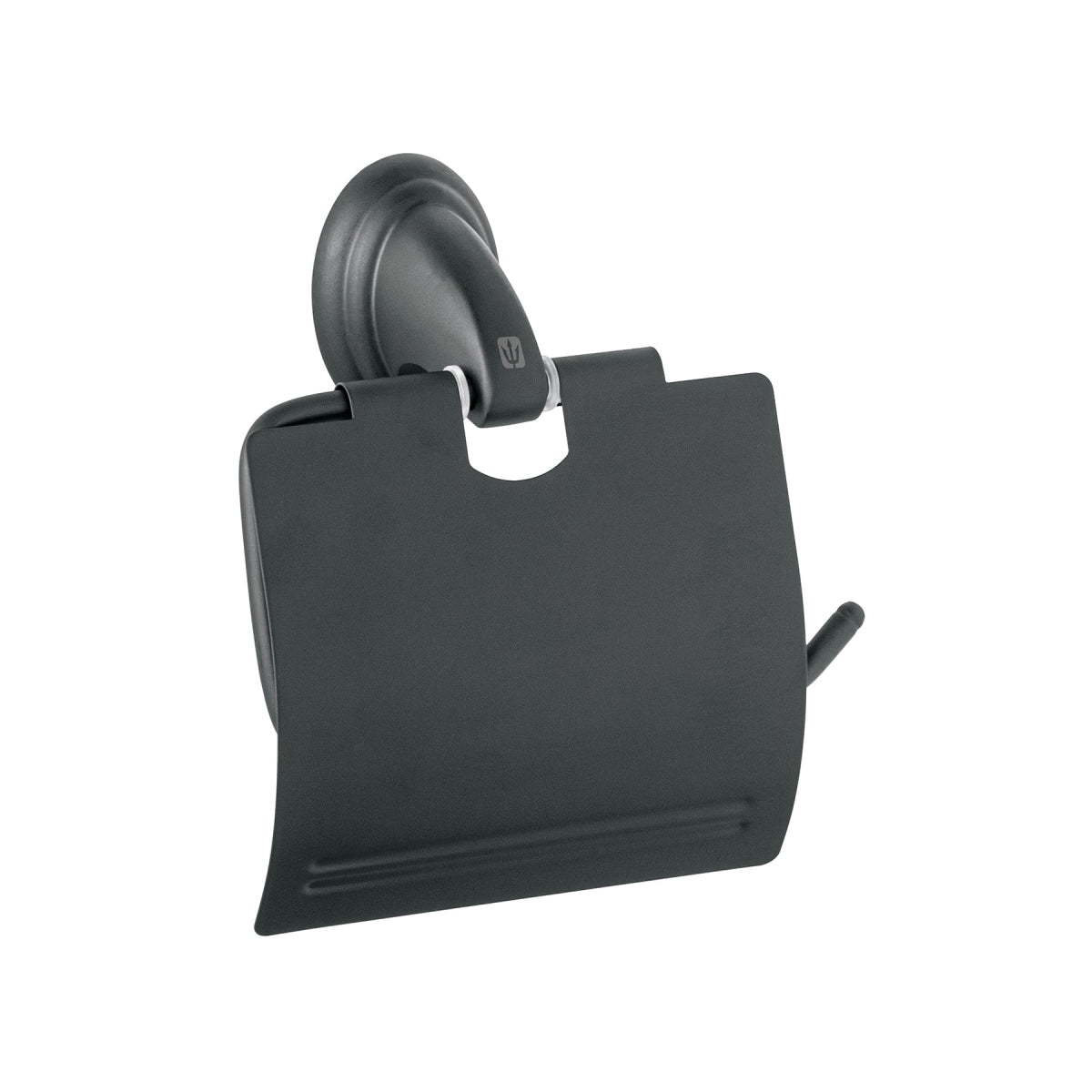 Porta Rollo Metálico AQA-82M Negro Aqua Foset - Accesorio Duradero y ...