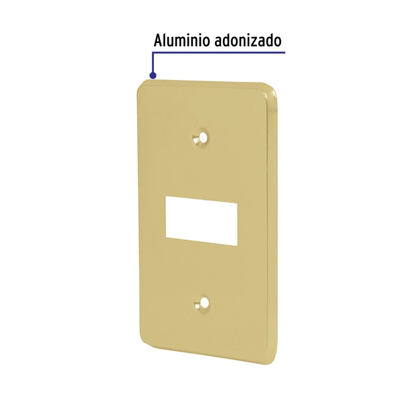Placa de Aluminio Sencilla Pase-E: Resistente y Duradera | Voltec ...