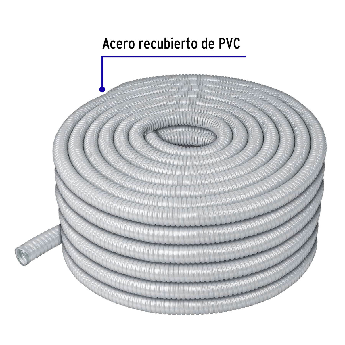 Tubo Flexible de PVC TFR-3/4 Volteck: Resistente y Duradero – FerreFlex