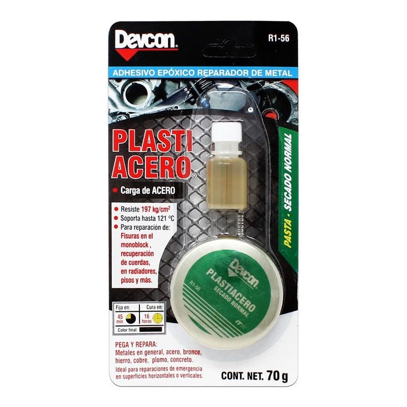 Plastiacero En Pasta R1-56 Devcon: Reparación y Adhesión de Materiales ...