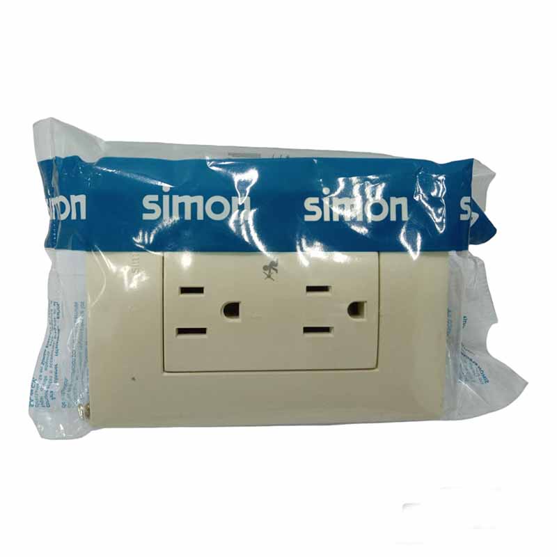 Contacto Duplex 2P+T C/Placa 25424-61 Simon: Compra online – FerreFlex