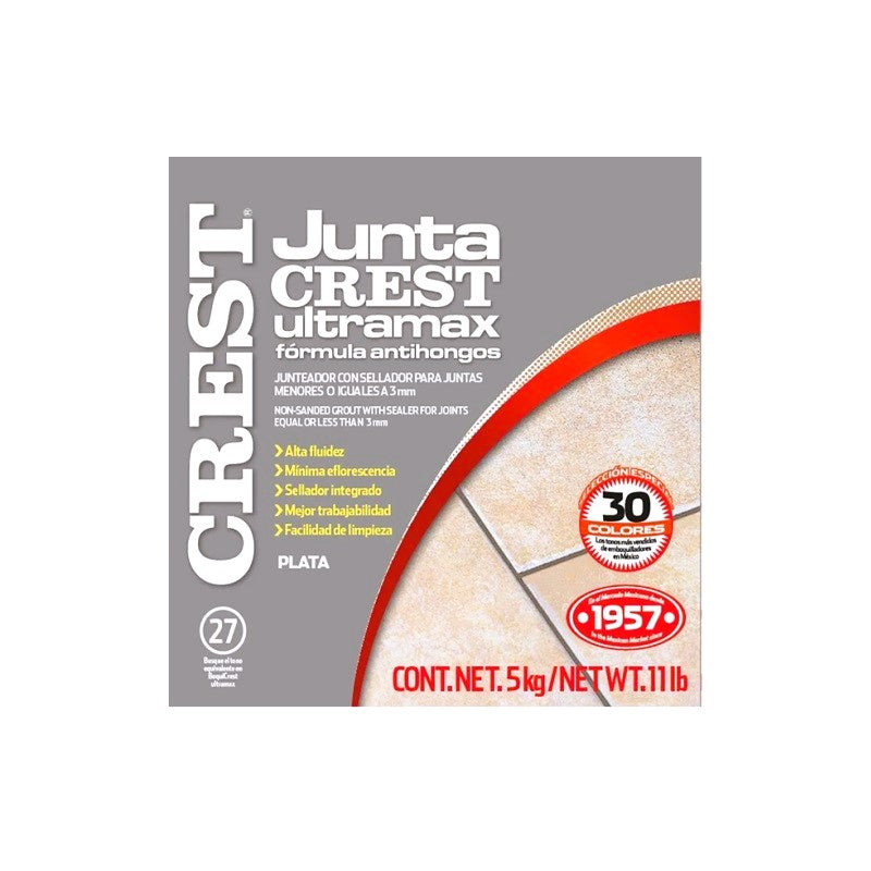 Juntacrest Ultramax Plata 5Kg: Sellador de alta calidad – FerreFlex
