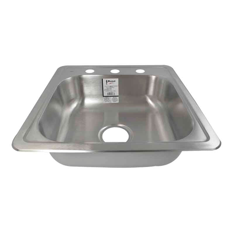 Tarja de Acero Inoxidable Sencilla 9-Ts Rugo: Resistente y Duradera ...