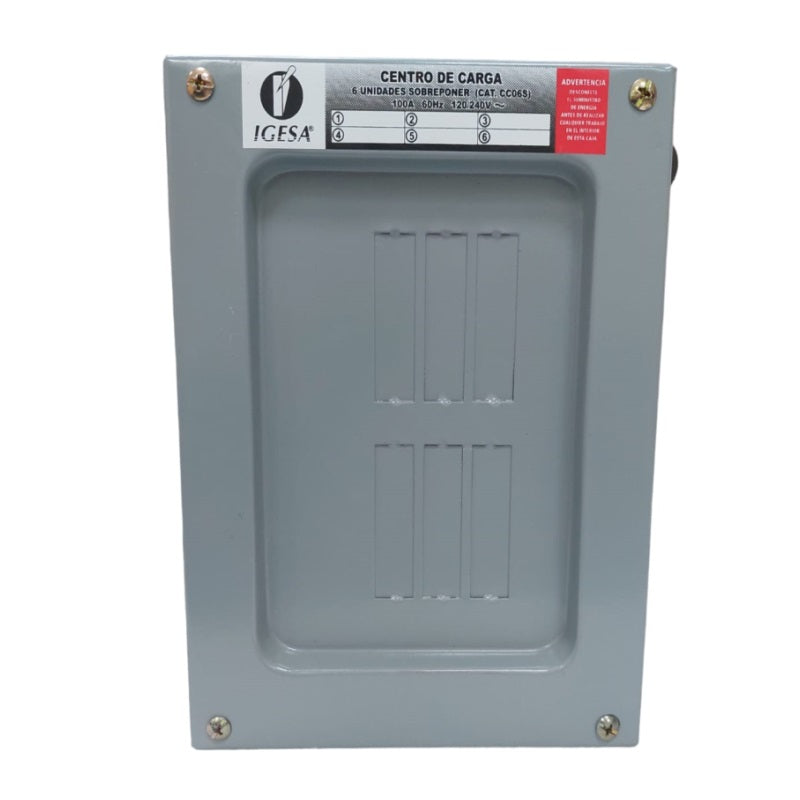 Centro de Carga 6 Unidades de Sobreponer - Igesa – FerreFlex