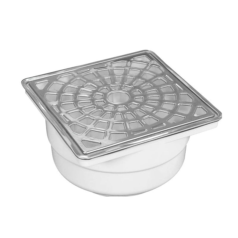 Coladera Cuadrada de Acero Inoxidable 2604 con Bisel Flexim – FerreFlex