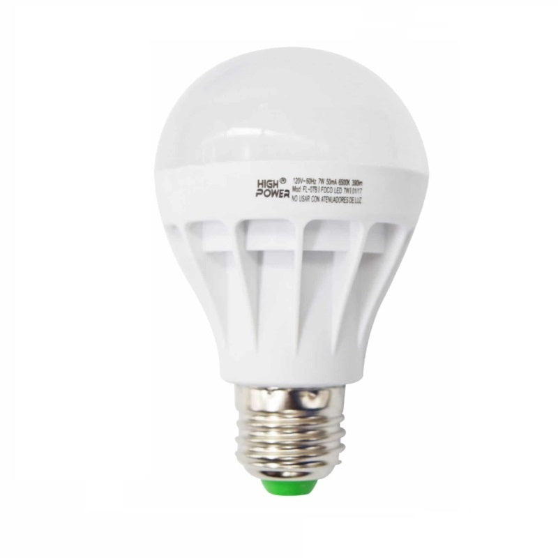 Foco LED 7W: Luz Blanca Higfl-07B High Power - ¡Iluminación eficiente ...
