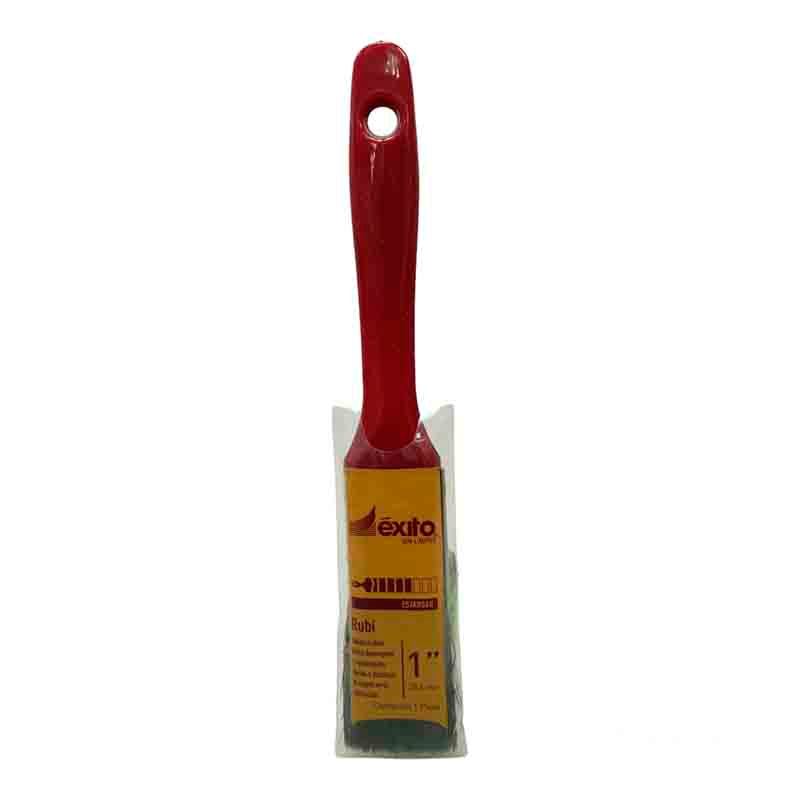 Brocha Rubi Roja y Blanco 1" - Ideal para Pintura en Exito – FerreFlex