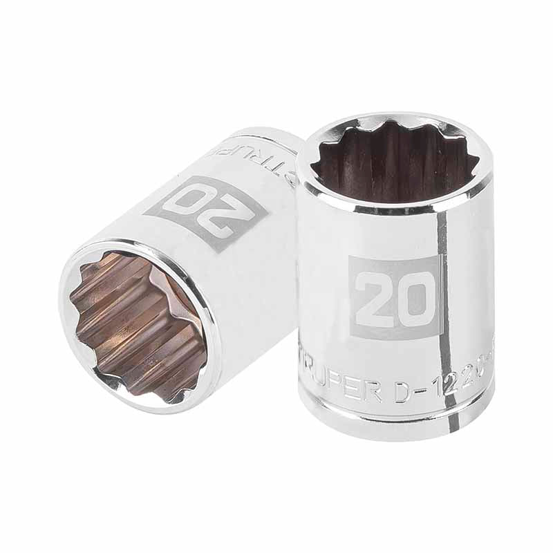 Dado Mm 1/2"X20Mm 12 Puntas D-1220-Em Tru: Herramienta de alta calidad ...