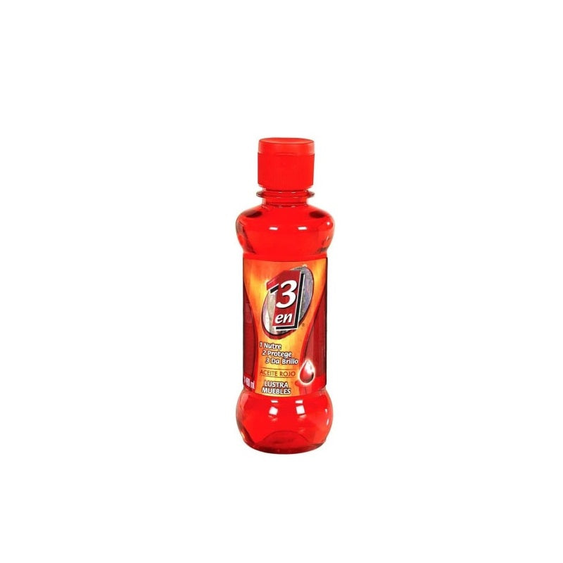 Aceite 3 En 1 Lustrador Rojo 480Ml: Protege, Lubrica y Renueva – FerreFlex