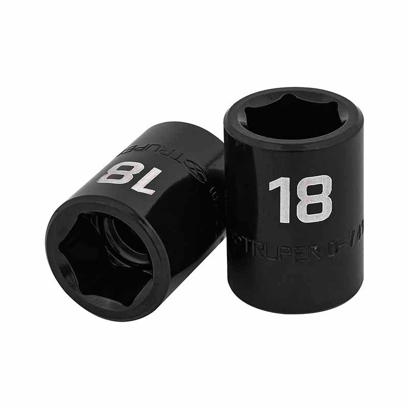 Dado Impacto 6 Puntas 1/2 18mm D-7418-M Tr: Resistente y Duradero ...