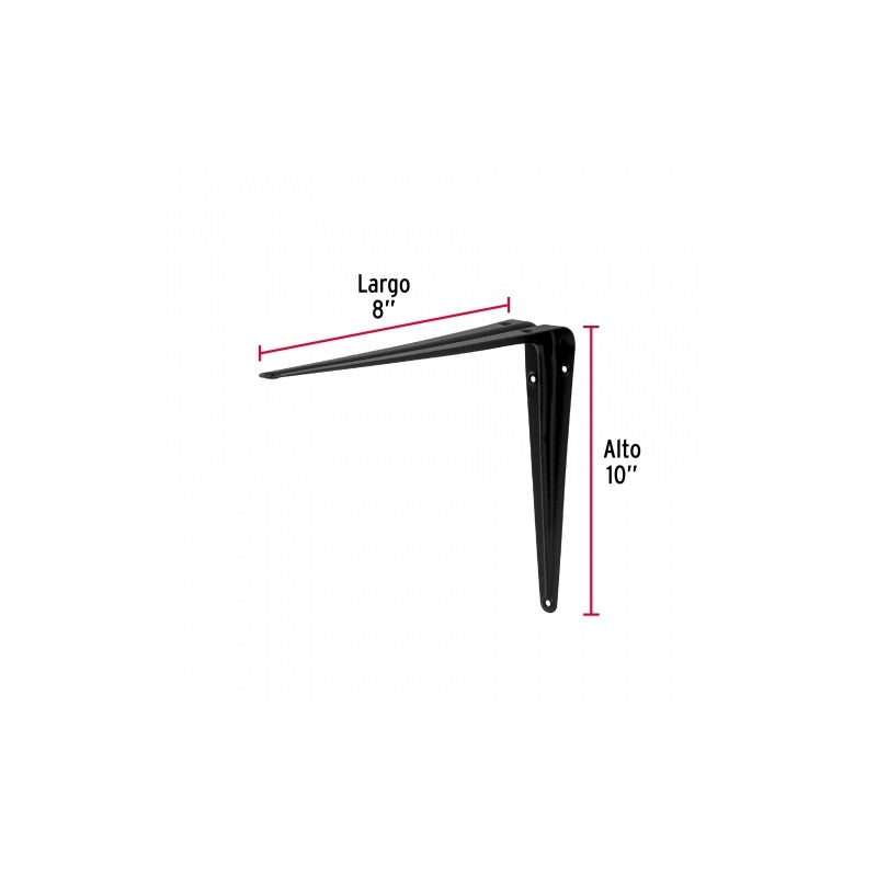 Mensula Negra ME-10N 8x10: Resistente y Estilizada – FerreFlex