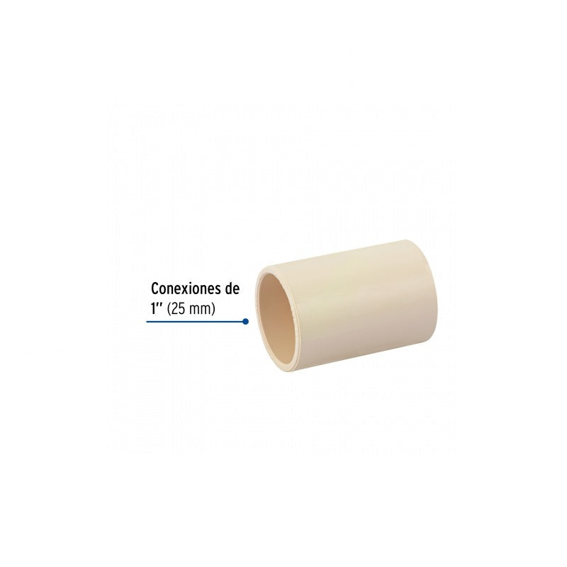 Cople CPVC 1" Hidroflow Foset - Conexión resistente y duradera – FerreFlex