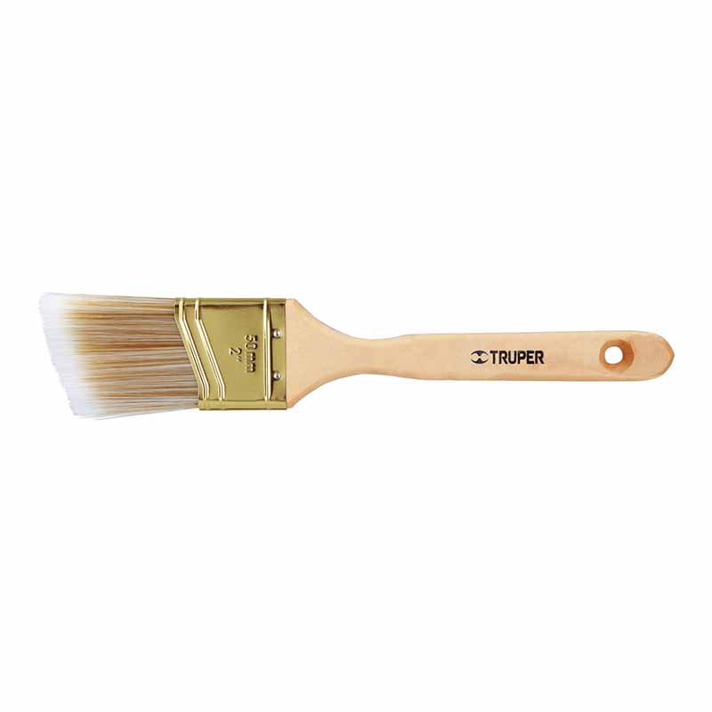 Brocha Sintética Angular BRT-2AS Truper: Ideal para Pintura – FerreFlex