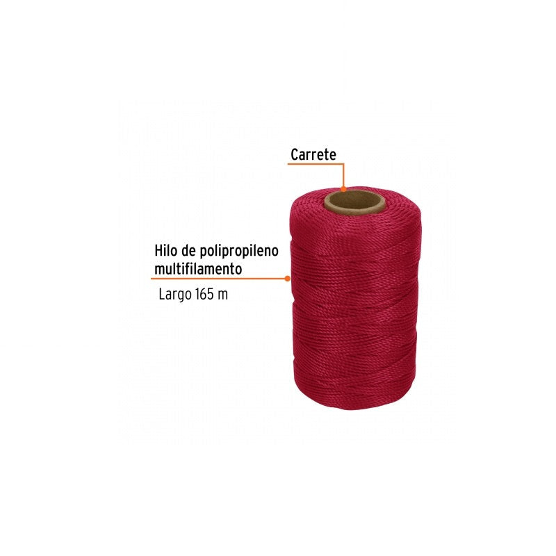 Hilo P/Albañil Rojo Hil-165R Truper: Resistente y Duradero – FerreFlex